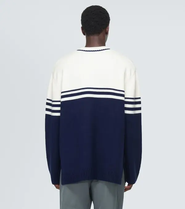 WALES BONNER Motif Intarsia Wool Sweater