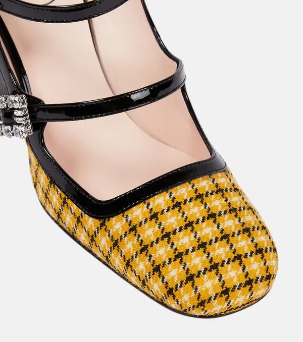 ROGER VIVIER Très Vivier Babies Checked Pumps