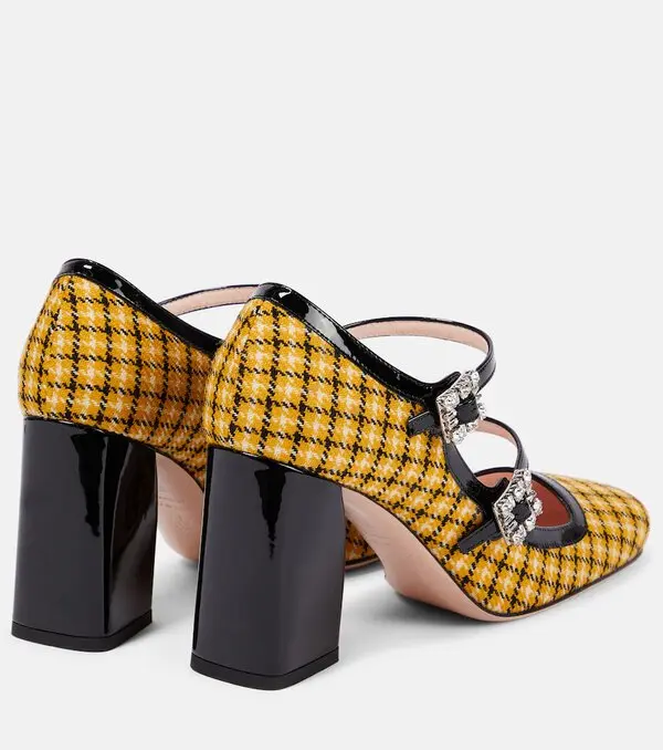 ROGER VIVIER Très Vivier Babies Checked Pumps