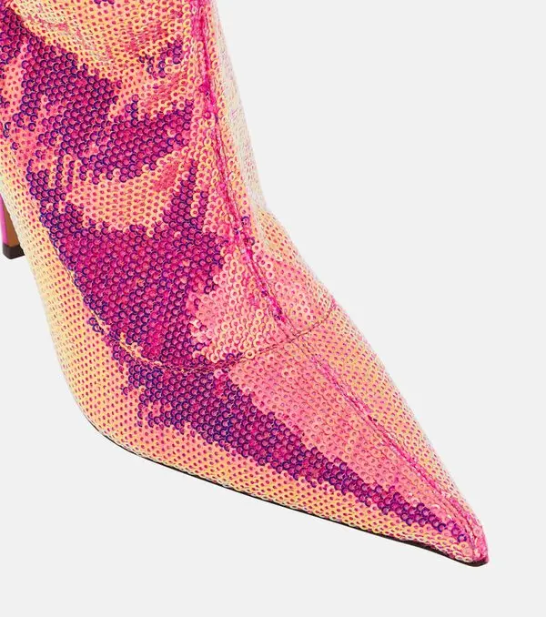 Alexandre Vauthier Sebert Sequined Ankle Boots