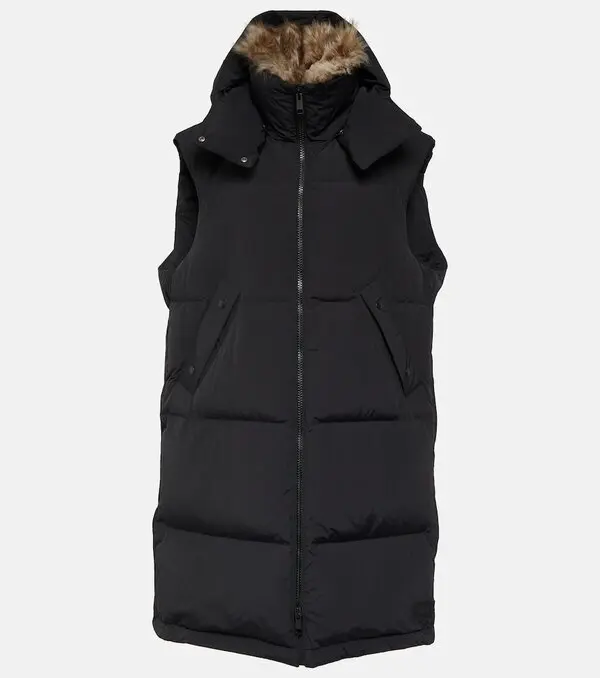 YVES SALOMON Shearling-trimmed Down Vest