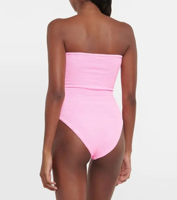 Hunza G Brooke Bandeau Swimsuit - Pink