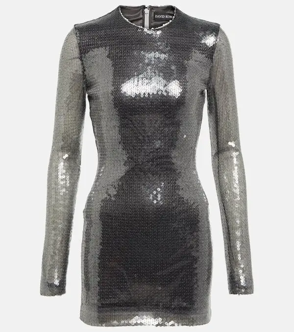 David Koma Sequined Minidress