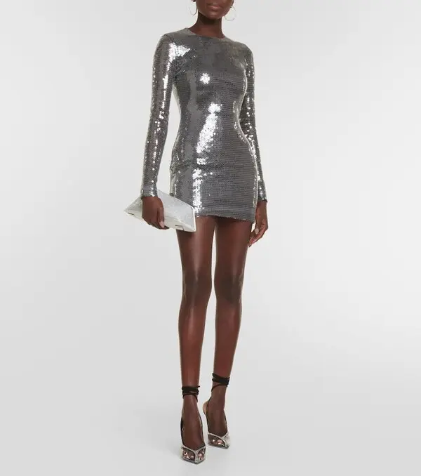David Koma Sequined Minidress