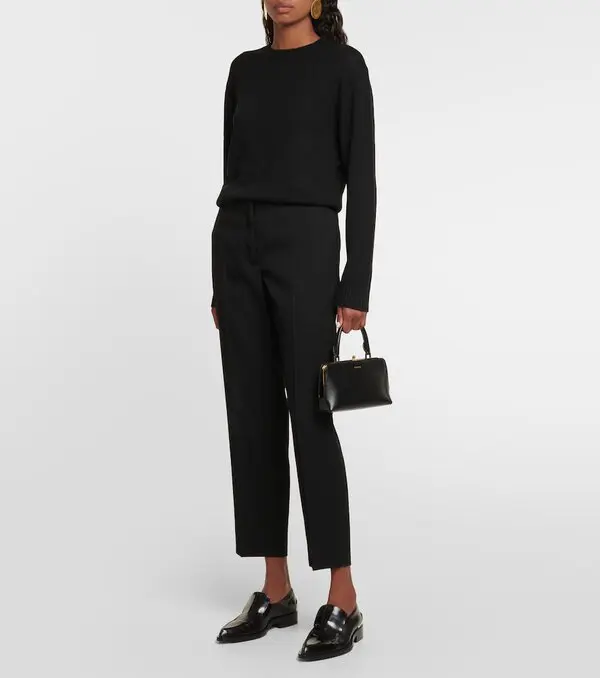 JIL SANDER Wool Sweater - Black