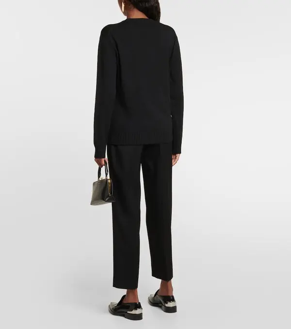 JIL SANDER Wool Sweater - Black