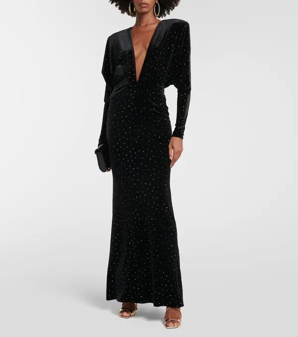 Alexandre Vauthier Crystal-embellished Gown