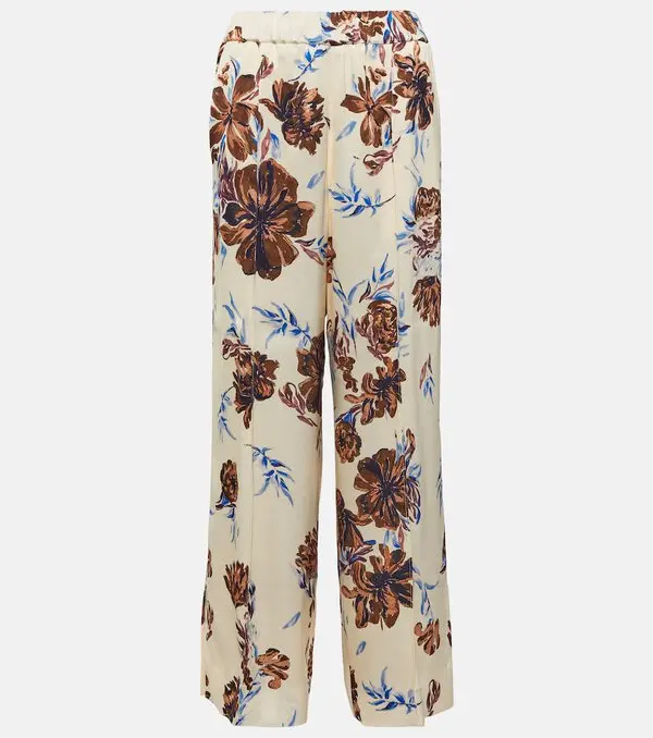JIL SANDER Floral Print Wide-leg Pants - Multicoloured
