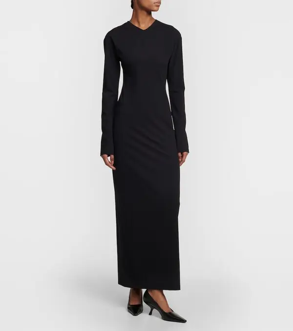 The Row Jersey Maxi Dress In Black - 50% Off | Editorialist