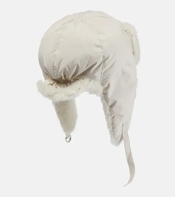 Yves Salomon Shearling-Trimmed Down Hat In White - 50% Off  display picture 1