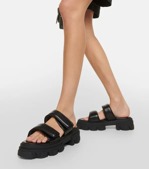 GIA BORGHINI Adelaide Leather Sandals