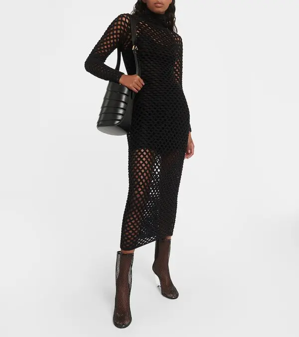 Alaïa La Cage Mesh Ankle Boots