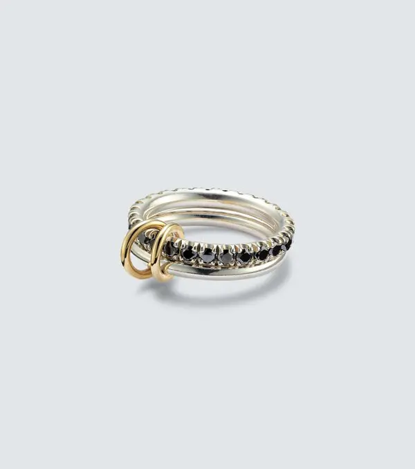SPINELLI KILCOLLIN Enzo Ring With Black Diamonds - Silver