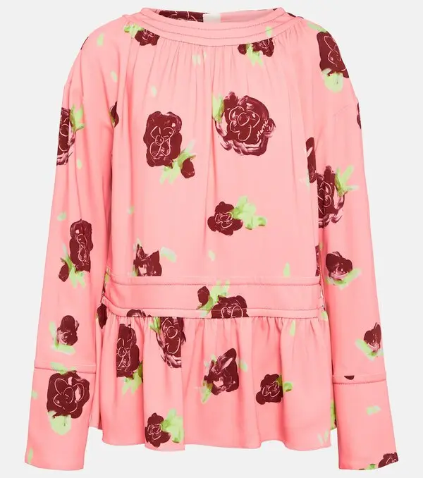 Marni Floral Top - Pink