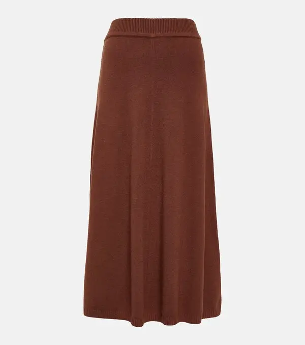 JOSEPH Silk-blend Midi Skirt