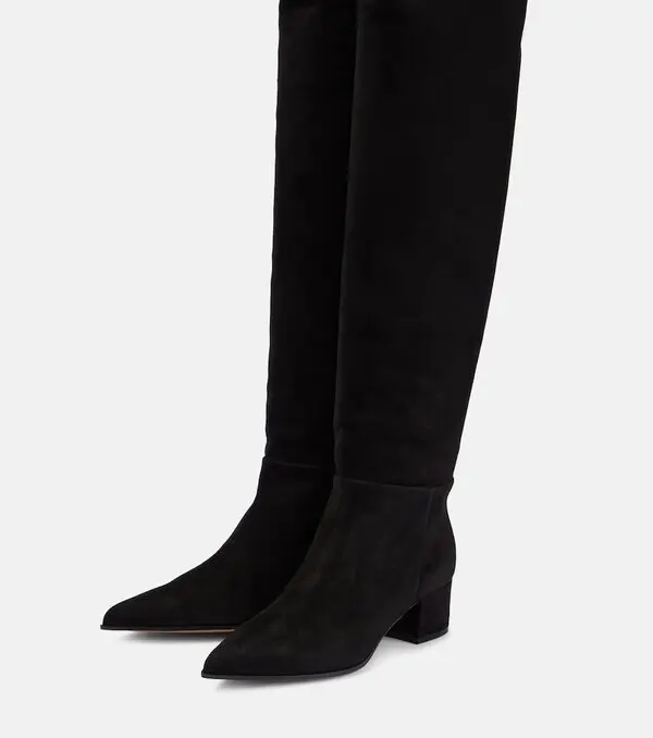 GIANVITO ROSSI Suede Knee-high Boots