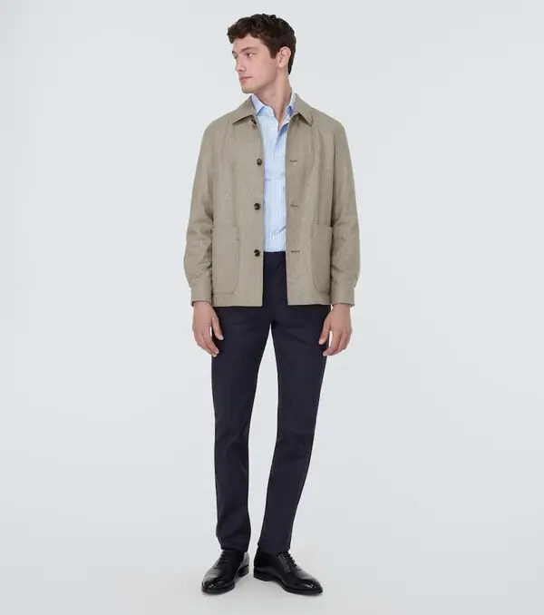 Zegna Oxford Leather Shoes