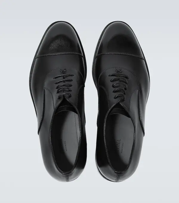 Zegna Oxford Leather Shoes