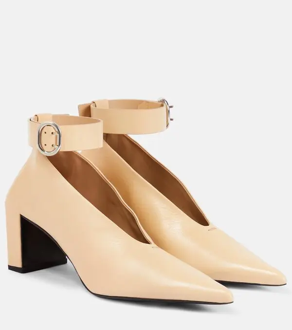 JIL SANDER Leather Pumps - Beige