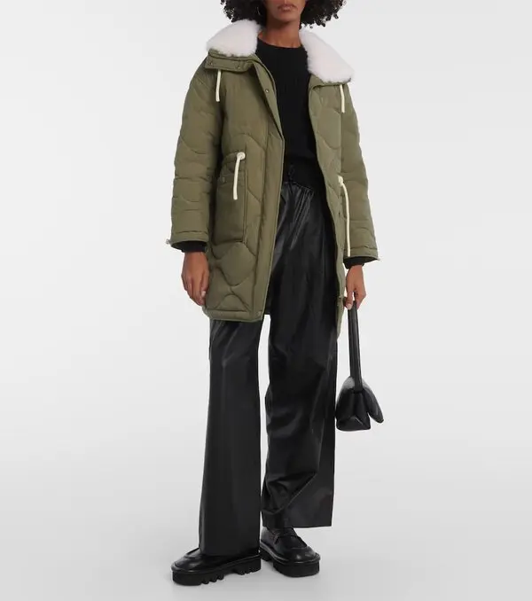 YVES SALOMON Leather Pants - Black