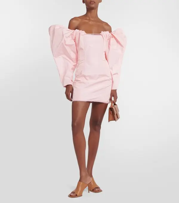 Jacquemus La Robe Taffetas Minidress - Pink
