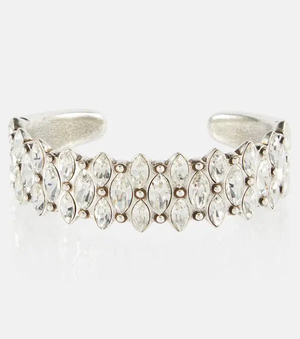 Isabel Marant Celenia Crystal-embellished Cuff Bracelet - Silver