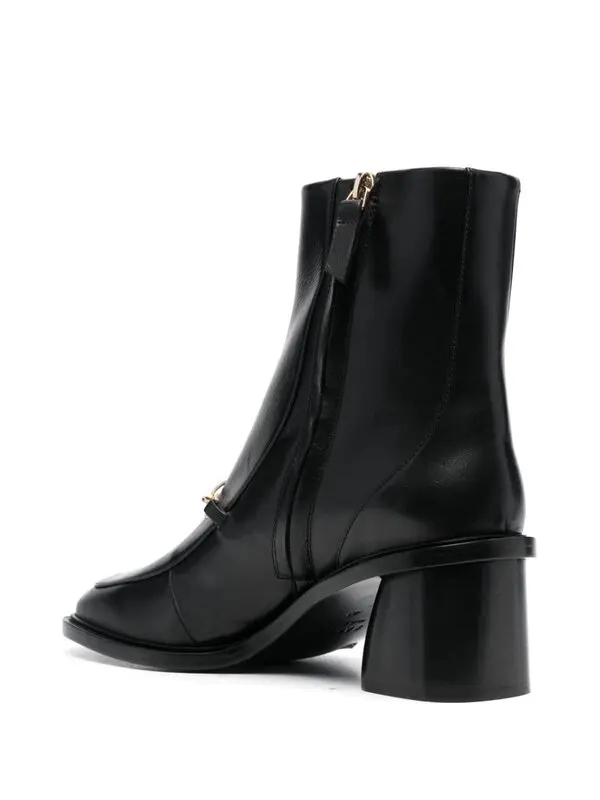 Sandro 60mm Buckle-detailing Leather Ankle Boots