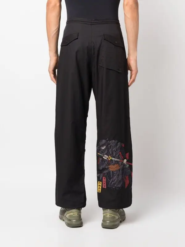 MAHARISHI Ninjutsu Loose-cut Trousers - Black