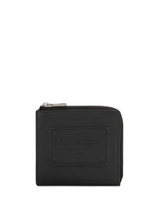Dolce & Gabbana Logo-debossed Zip-around Wallet - Black