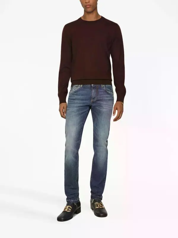 Dolce & Gabbana Round-neck Cashmere Sweater - Red