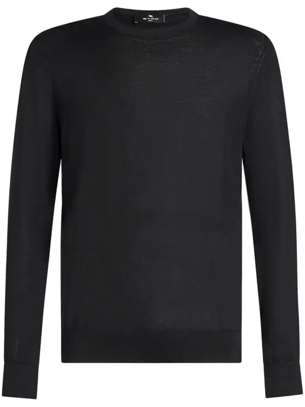 Etro Logo-embroidered Crew-neck Jumper