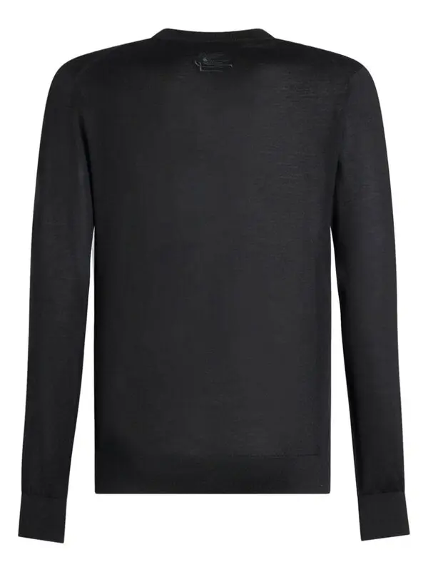 Etro Logo-embroidered Crew-neck Jumper