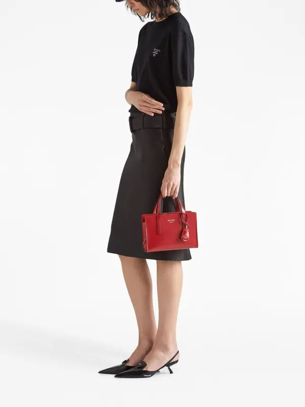Prada Crew-neck Cashmere Sweater - Black
