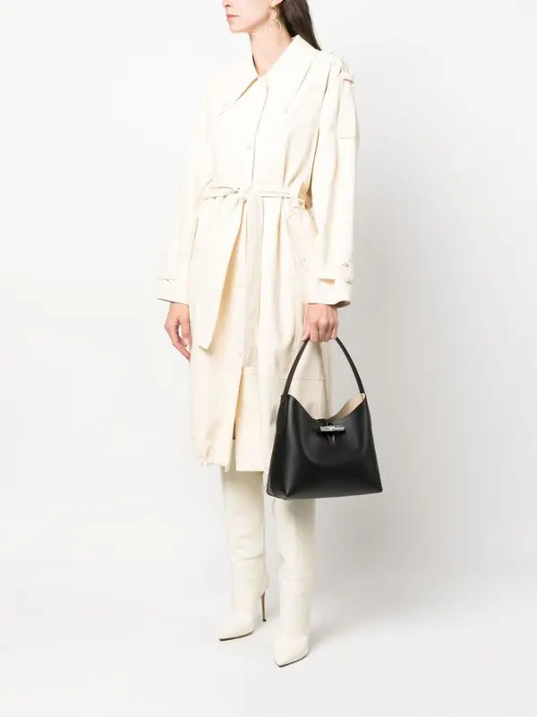 Longchamp Medium Roseau Leather Shoulder Bag