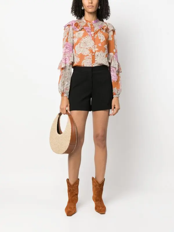 TWINSET Floral-print Ruffled Blouse