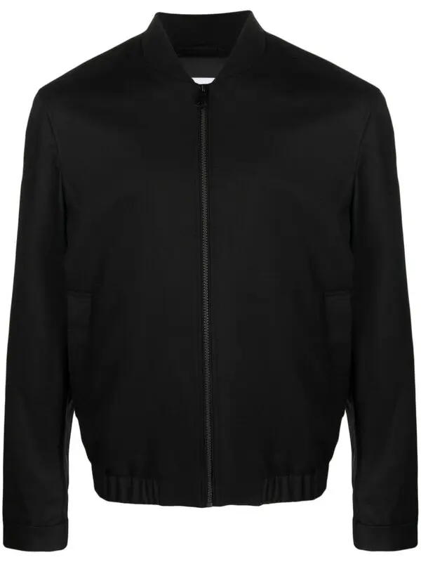 Calvin Klein Band-collar Zip-fastening Bomber Jacket