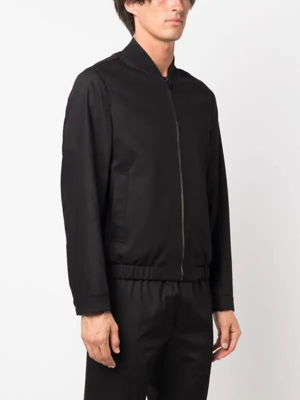 Calvin Klein Band-collar Zip-fastening Bomber Jacket
