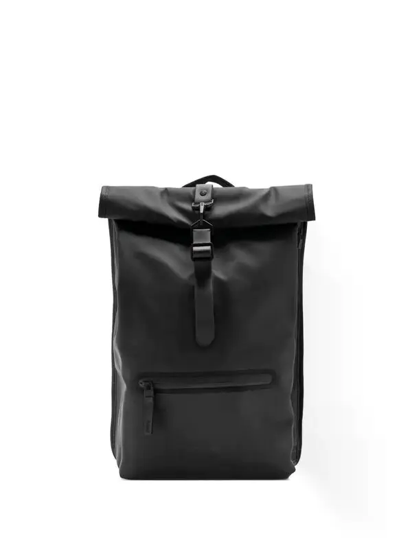 Rains Rolltop Rucksack - Black