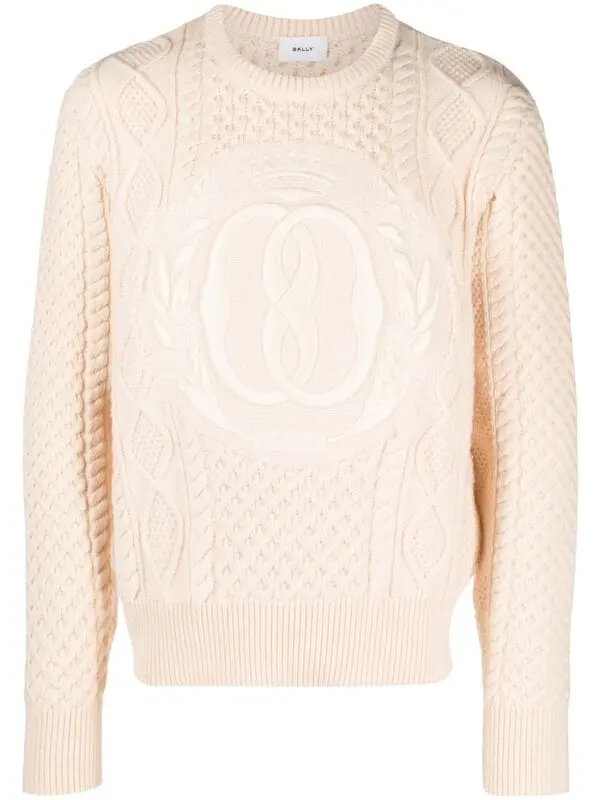 Bally Intarsia-knit Logo Wool Jumper