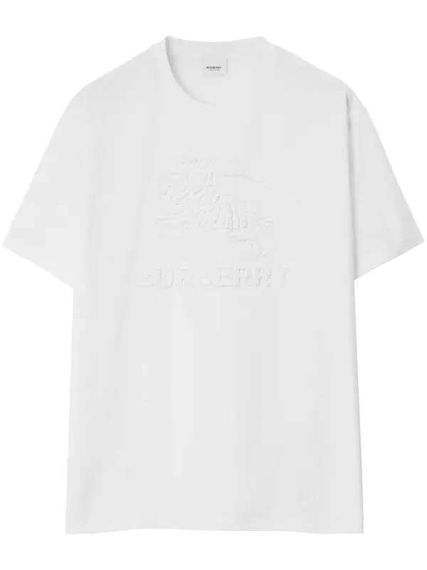 Burberry Jacquard Logo-embossed Cotton T-shirt