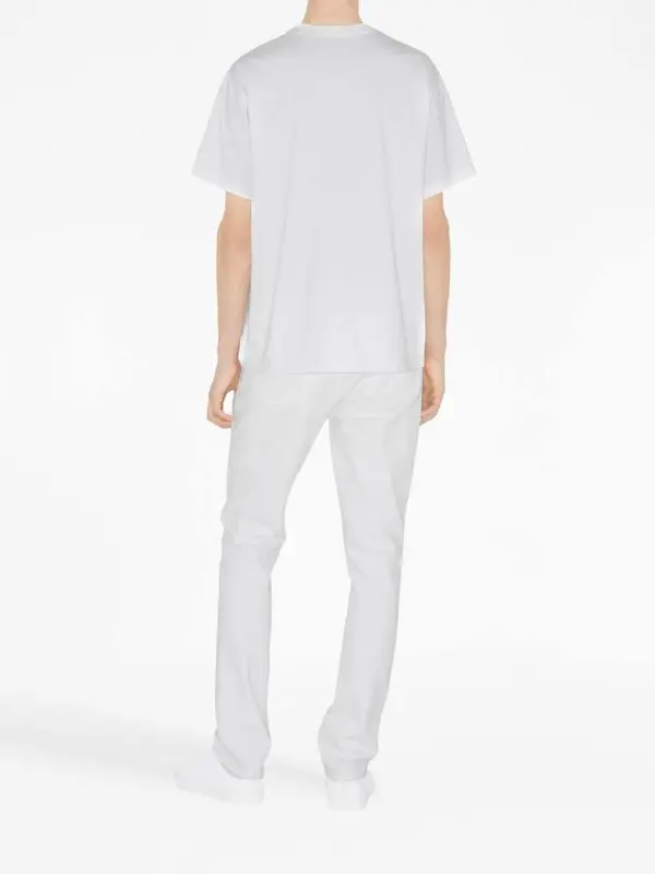 Burberry Jacquard Logo-embossed Cotton T-shirt