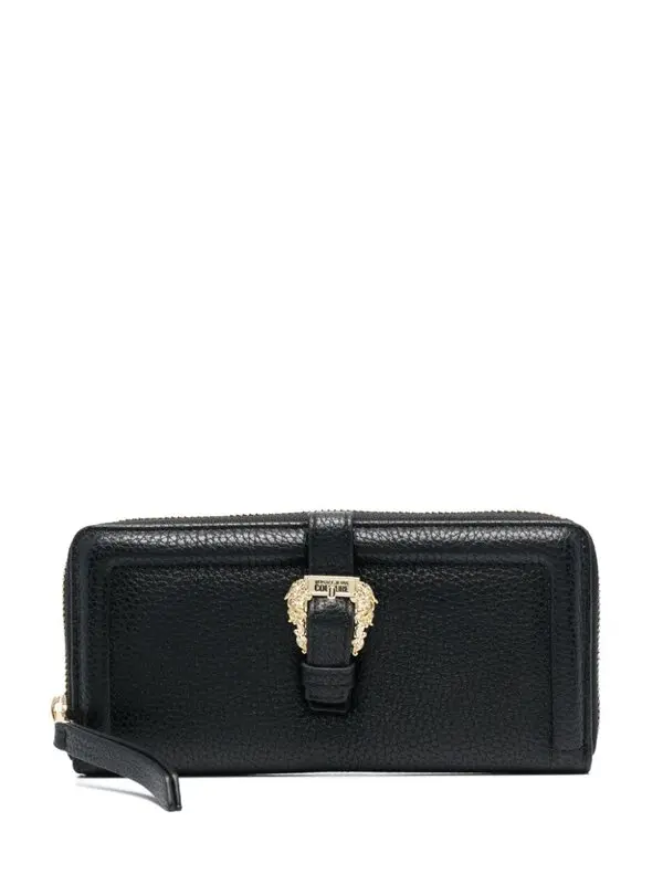 Versace Couture 1 Continental Leather Wallet - Black