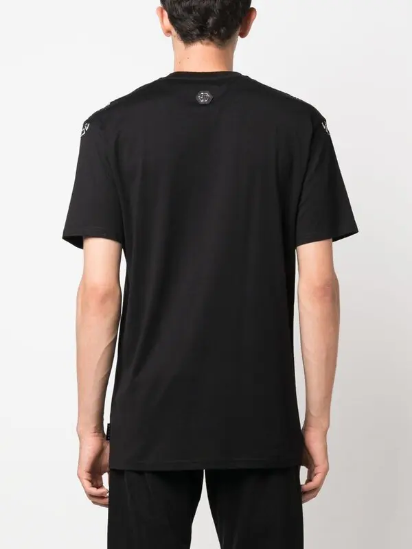 Philipp Plein Ss Hexagon Rhinestone-embellished T-shirt