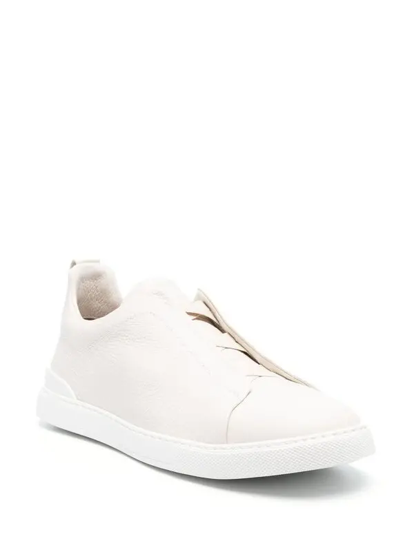 Zegna Triple Stitch Round-toe Sneakers