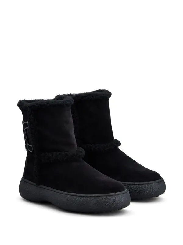 TOD'S Kate Shearling Boots - Black