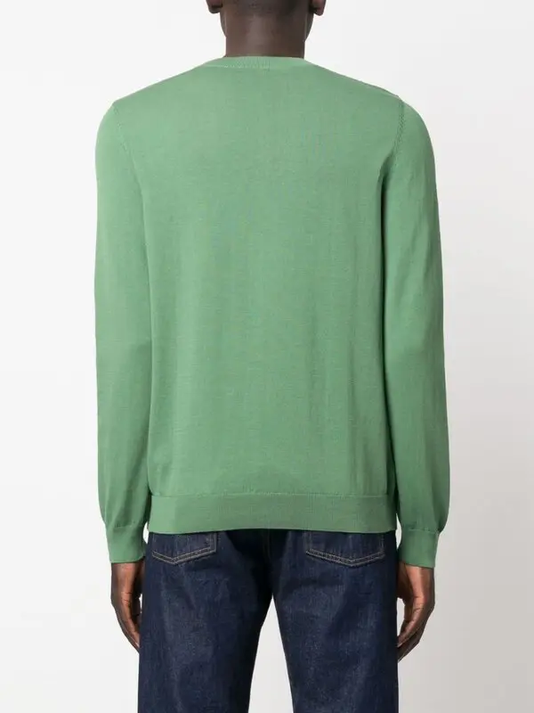 A.p.c. Logo-embroidered Fine-knit Jumper