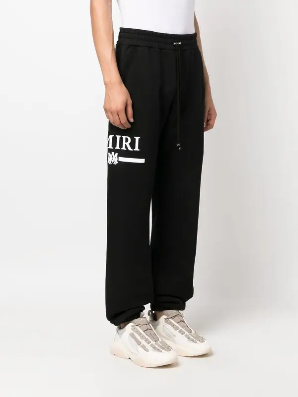 Amiri Logo-print Cotton Track Pants - Black