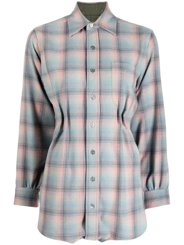 MAISON MARGIELA Check-print Wool Shirt