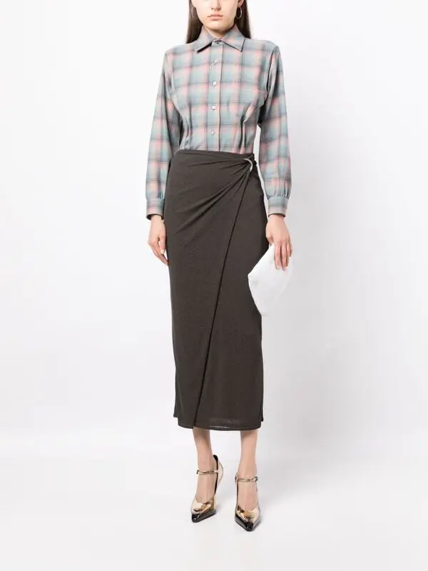 MAISON MARGIELA Check-print Wool Shirt