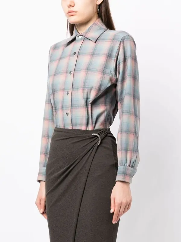 MAISON MARGIELA Check-print Wool Shirt
